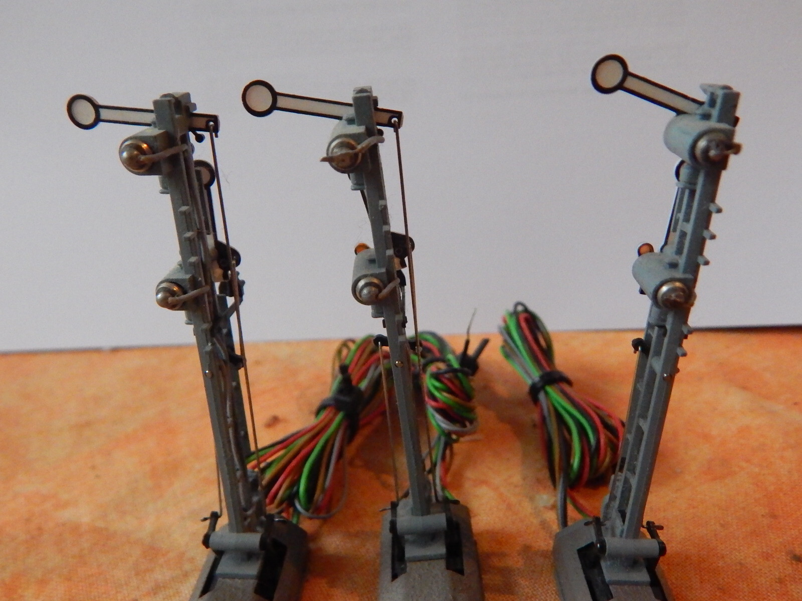 Fleischmann 9206 : 3x FORM HAUPTSIGNAL 2 FLÜGELIG UNGEKOPPELT SPUR N 1: ...