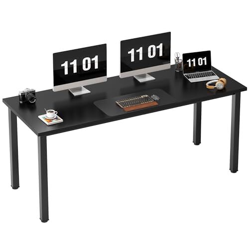 63 Inch Large Computer Desk - Modern Simple Style Home Office 63 inches ...