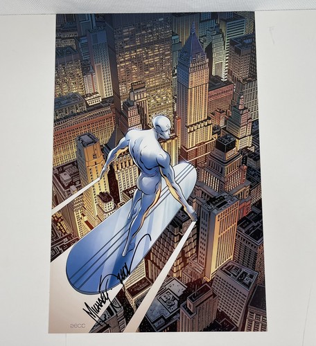 MIKE ZECK SILVER SURFER ART PRINT SIGNED Variant Cover 11”x17” | eBay