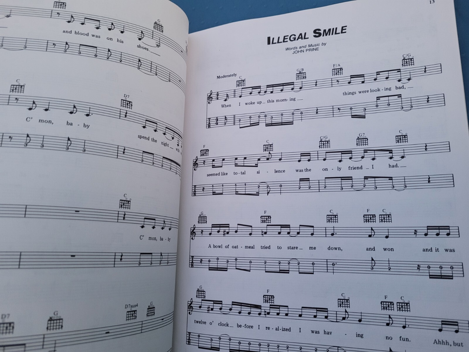 The Best of John Prine for Guitar Book Includes Super-tab Notation 1990 ...