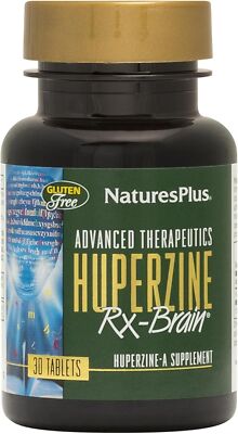 Natures Plus Huperzine Rx-Brain - 50 mcg, 30 Vegetarian Tablets MED038 ...