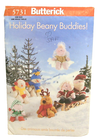 Butterick Sewing Pattern 5731 Holiday Beany Buddies Santa Mrs Claus ...