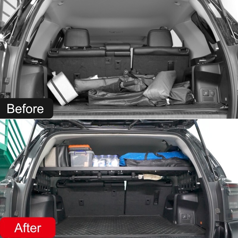 Car Rear Trunk Molle Storage Panel Organizer For Toyota 4Runner N210 ...