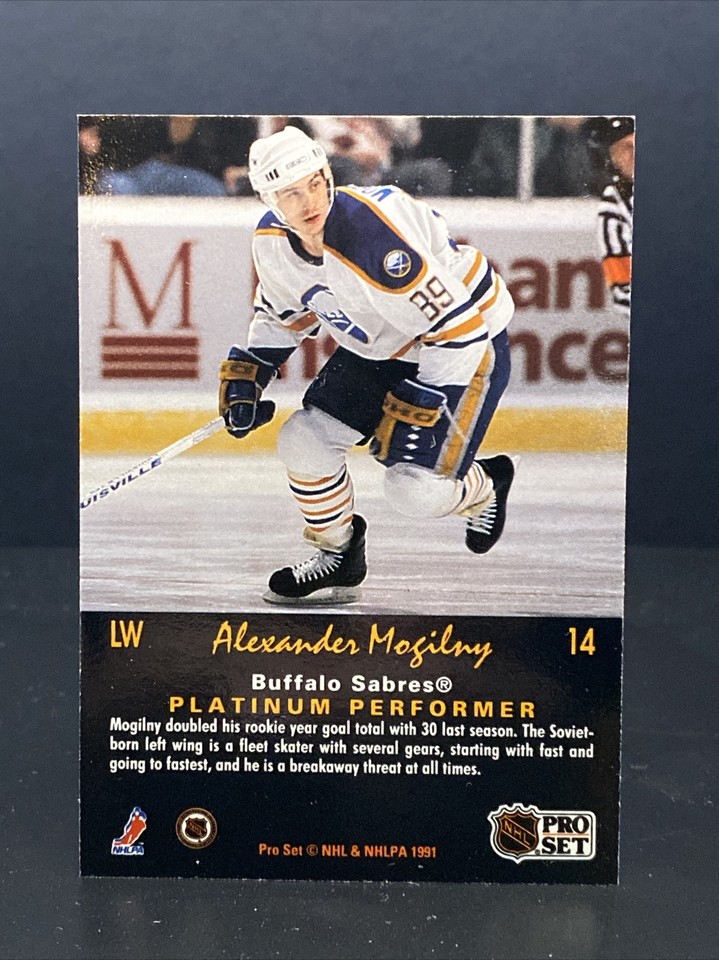 1991-92 Pro Set Platinum Alexander Mogilny Buffalo Sabres #14 | eBay