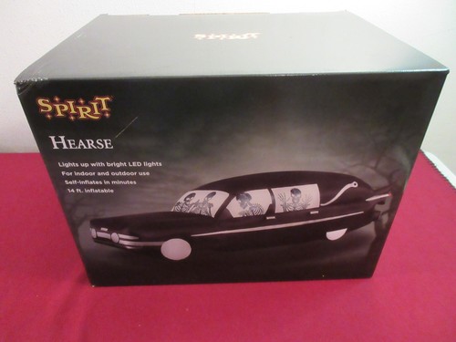 Spirit Halloween Skeleton Hearse 14 Ft LED Decoration Prop NEW SEALED ...