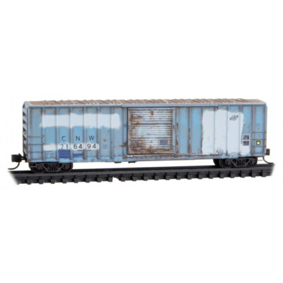 CNW ex-Rock Island 50' Ribside Box Car Weathered Graffiti MTL#025 44 ...