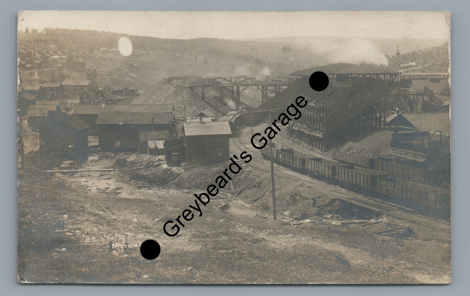 RPPC Railroad Coal Mines Mining MORRIS RUN PA Tioga County Real Photo ...
