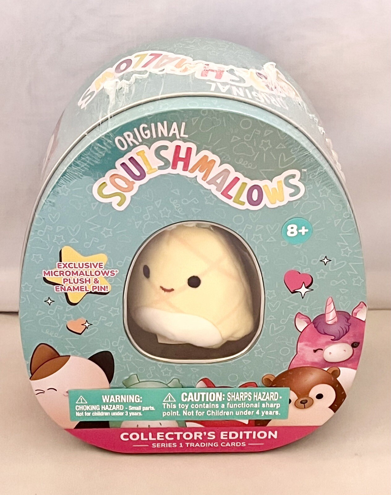 NEW Squishmallows Collector Tin MAUI The Pineapple Micromallow Pin ...