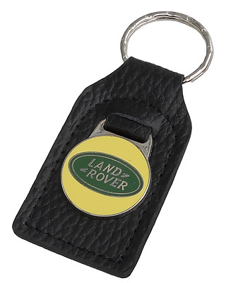 Land Rover leather and enamel car key ring / fob | eBay