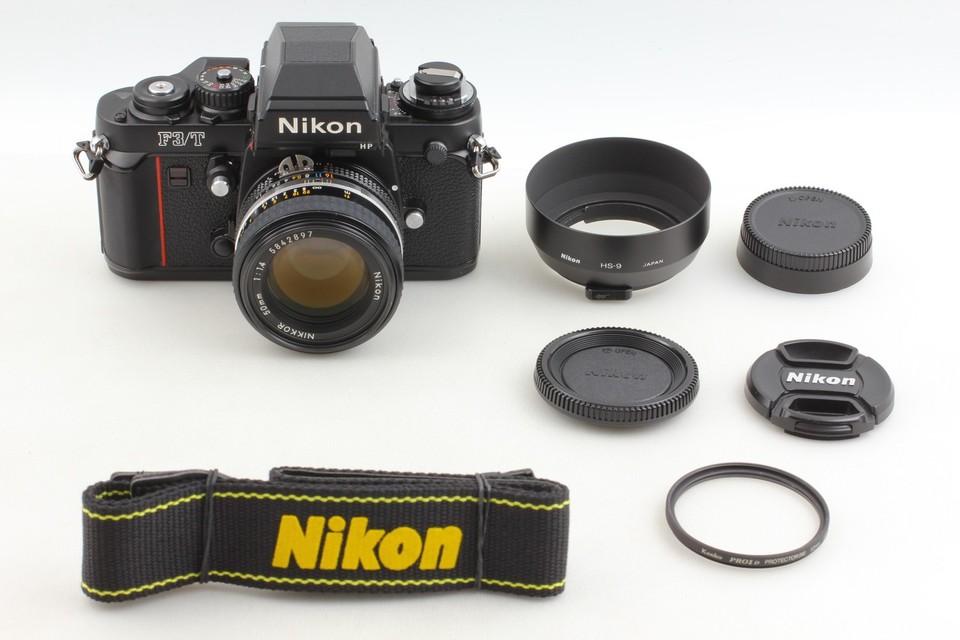 [Top MINT] Nikon F3T titanium HP Body 35mm Film Camera Ai-s 50mm f1.4 ...