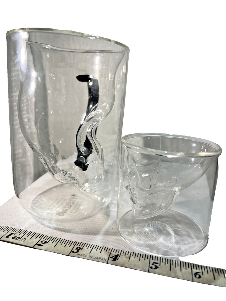 David's Tea Skull Carafe Clear Glass Internal Floating Skull Head ...