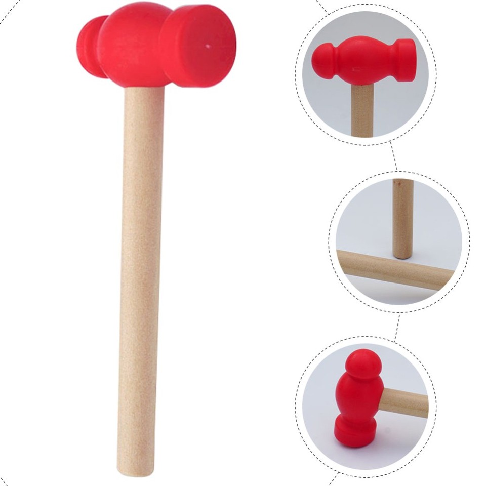 2pcs Simulation Hammer Small Hammer Toy Wooden Hammer Toy Kids Hammer ...
