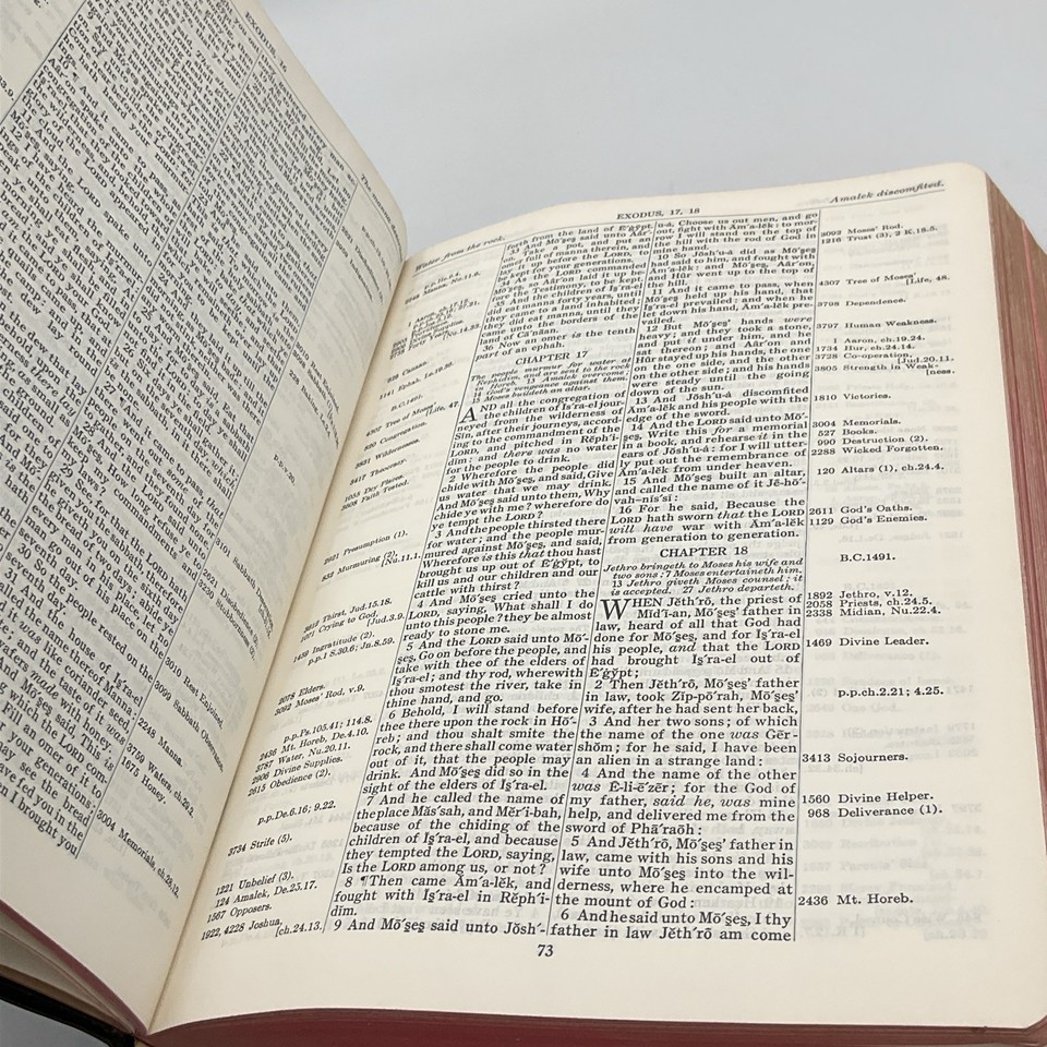 Vintage Chain Reference Bible Thompson KJV fourth Improved 1964 Self ...