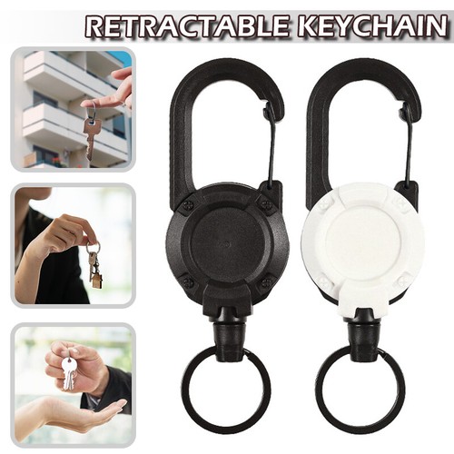 Retractable Key Chain Badge Holder Belt Clip ID Card Heavy Duty ...