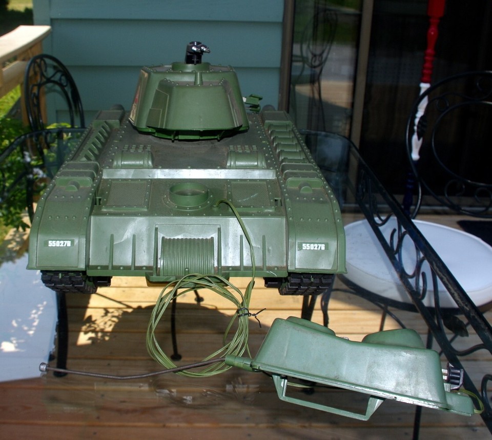 VINTAGE RARE DELUXE REMOTE TIGER JOE TANK ARMY MILITARY TOY 1961 ...