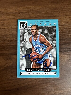 2014-15 Panini Donruss Lloyd World B. Free Signed Card #36 Autographed ...