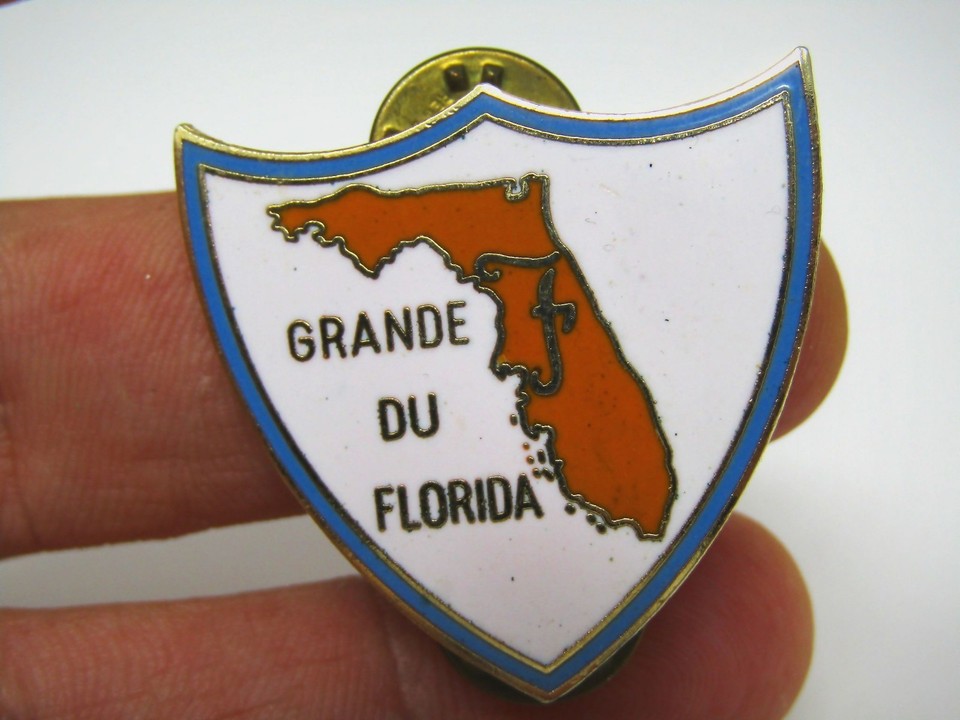 Vintage Collectible Pin: Grande Du Florida Shield Design | eBay