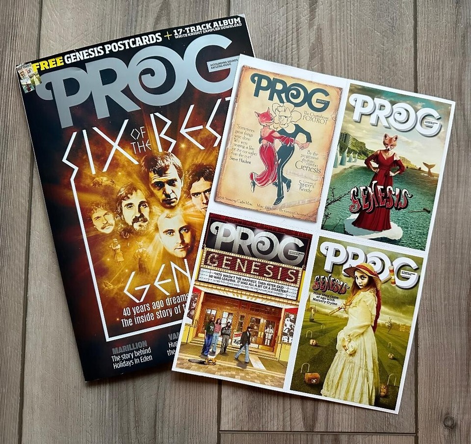 GENESIS SIX Of The BEST + Extras Mag Free 4 GENESIS Postcards PROG ...