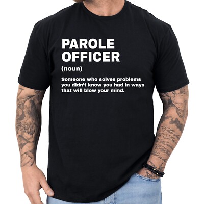 Parole Officer Definition T-shirt Funny Gifts Profession Shirt Men ...