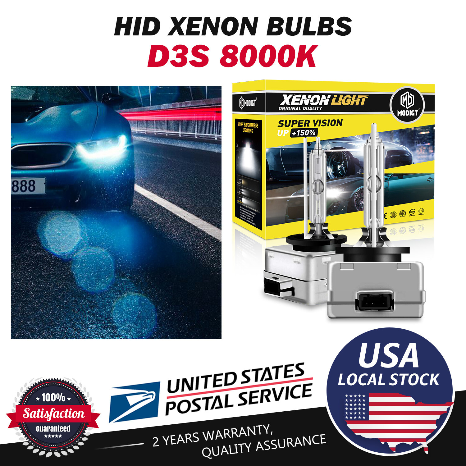 2PCS Genuine 42403 D3S 8000K HID XENON Headlight Bulbs For Audi S5 2012 ...