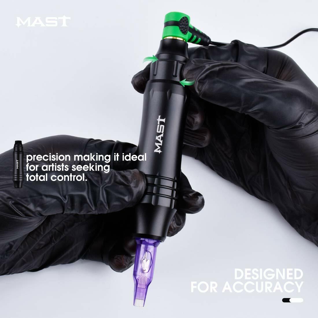 NEW Mast Solo Rotary Tattoo Pen RCA Interface Machine Kit For tattoo ...