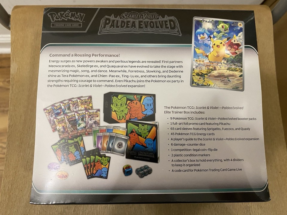 Pokemon TCG Paldea Evolved Elite Trainer Box ETB Brand New/Factory ...