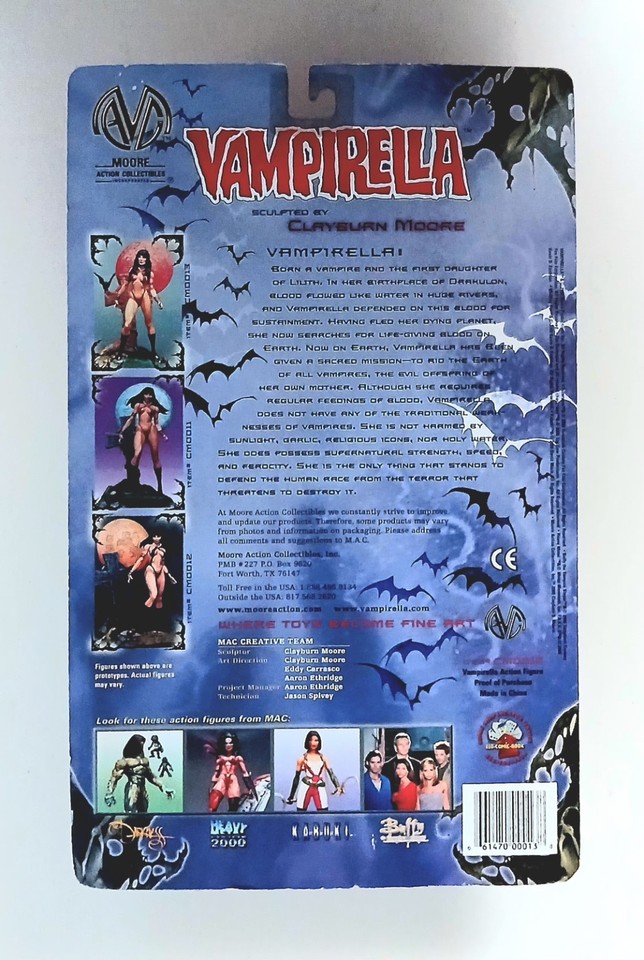VAMPIRELLA JULIE STRAIN VARIANT FIGURE CLAYBURN MOORE FANDOM RARE TOWER ...