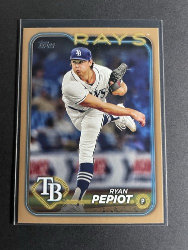 2024 Topps Series Two Gold Parallel Ryan Pepiot /2024 Tampa Bay Rays ...