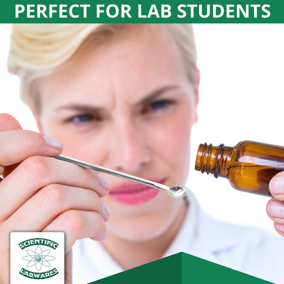 Scientific Labwares Stainless Steel Lab Spatula Micro Scoop Reagent ...