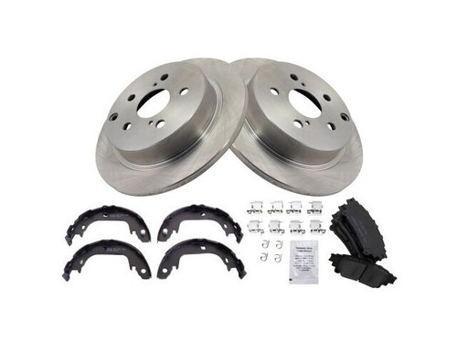 For 2012-2017 Toyota Prius V Brake Pad Rotor and Parking Brake Kit Rear ...