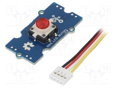 10 pcs : RED LED BUTTON - Module: button, LED, Grove Interface (4-wire ...