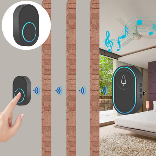 Intelligent Wireless Doorbell 300m Remote Smart Chime Waterproof Plug ...