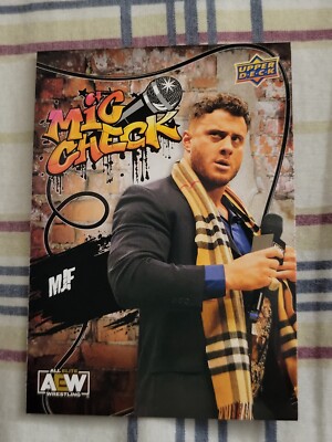 MJF MIC CHECK - 2023 UPPER DECK AEW | eBay