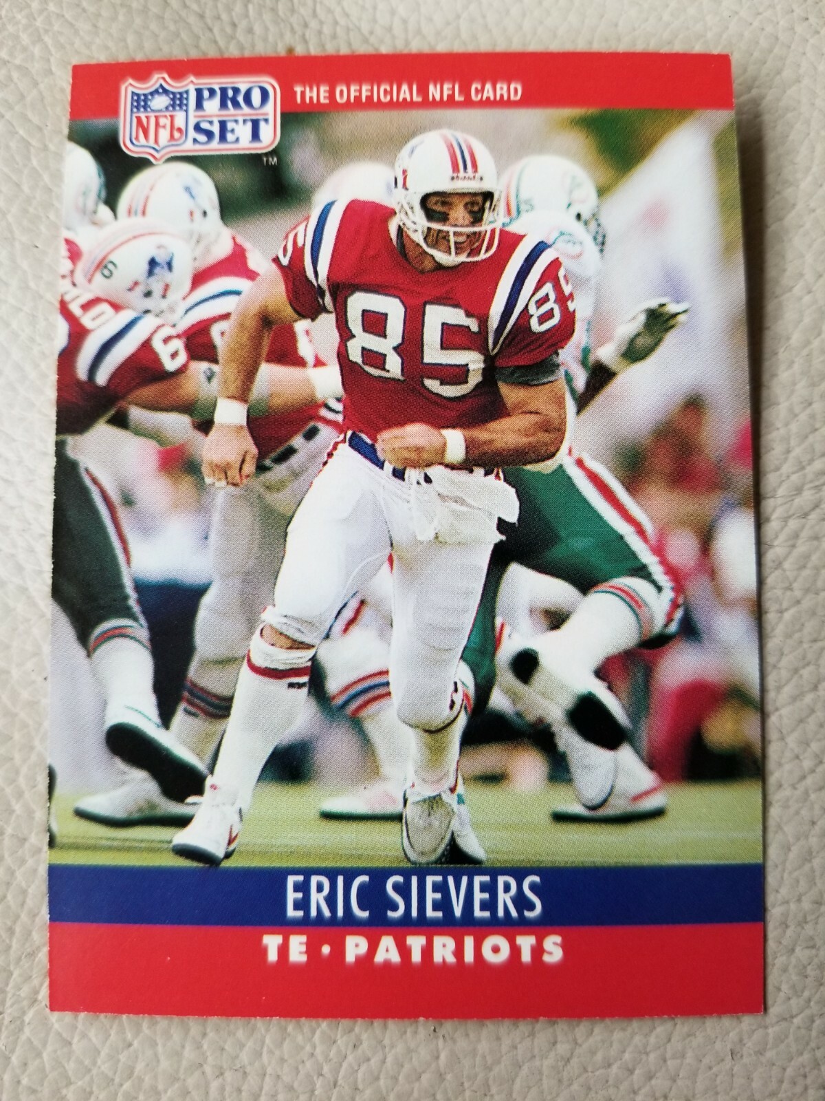 Eric Sievers New England Patriots Tight End Pro Set 1990 Card #206 | eBay