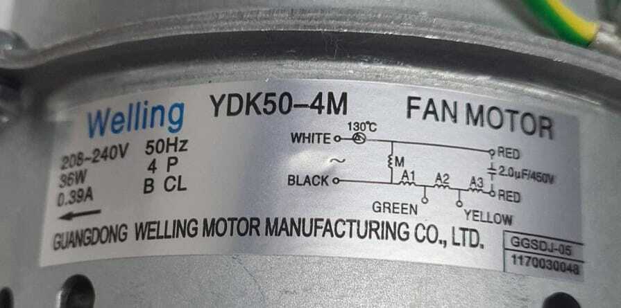 Welling YDK50-4M air conditioning fan Motor | eBay Australia