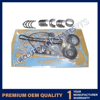 Full Gasket Kit+Bearing Set for Yanmar 3TN78 Engine John Deere JD25 ...
