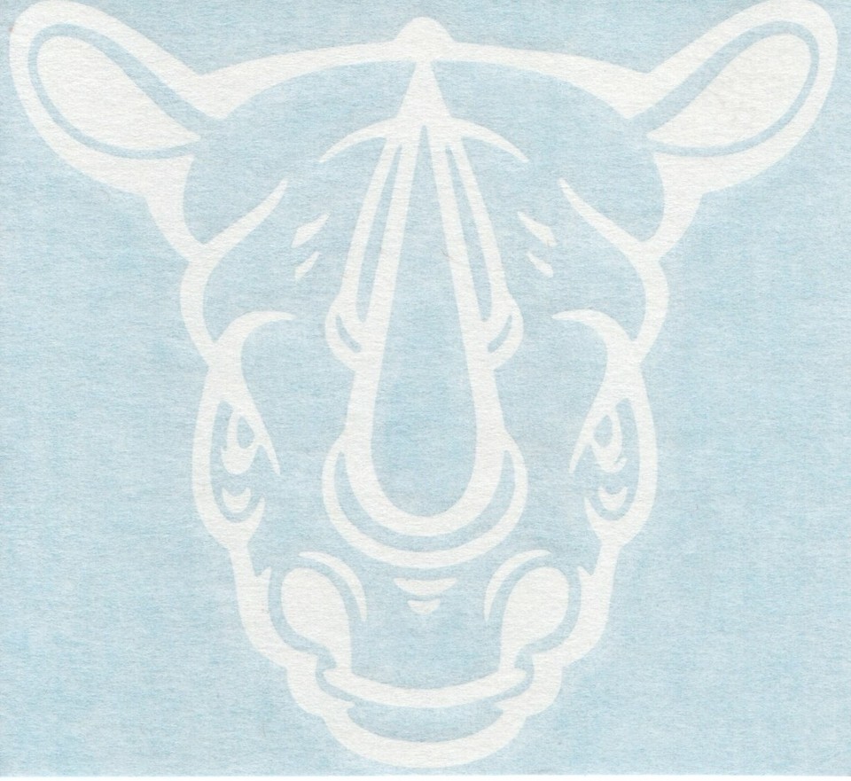 Tribal Rhino Rhinoceros - Car Auto Window High Quality Vinyl Decal ...
