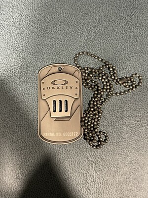 Oakley Employee Dog Tag Serial #0005172 | eBay