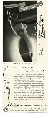 1941 Vassar Vassarette Girdle Foundation Bra women's underwear Vintage ...