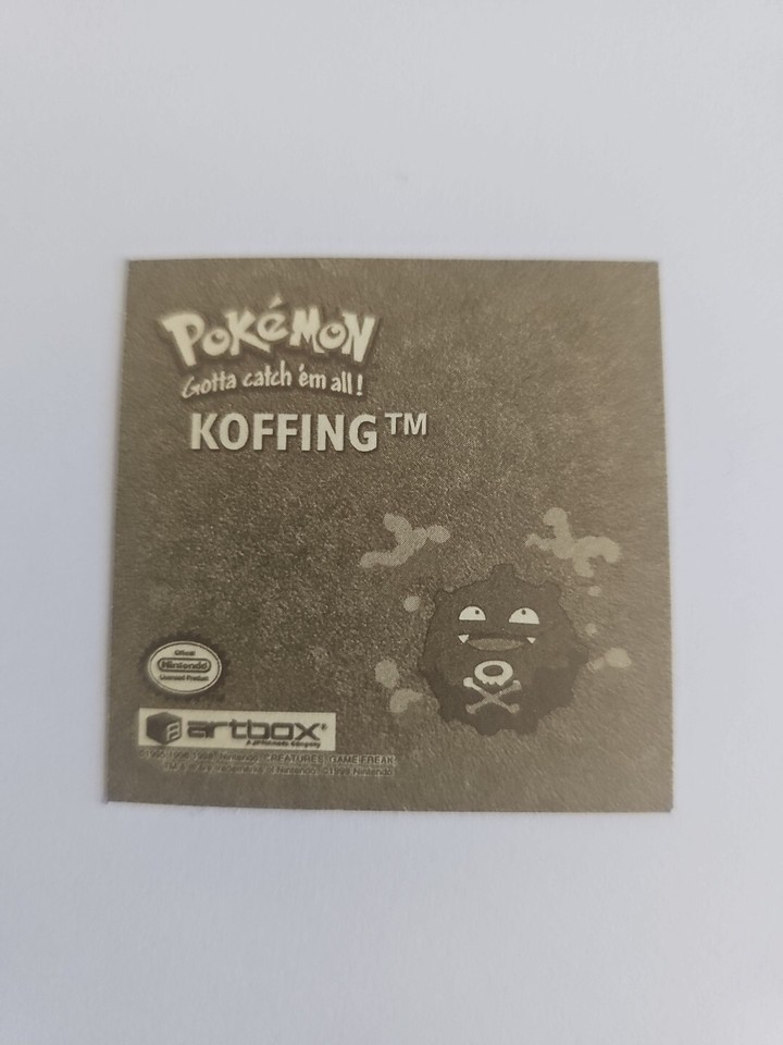 1999 Artbox Pokemon Stickers Series 1 Gold Koffing #G18 Pokémon Cards ...