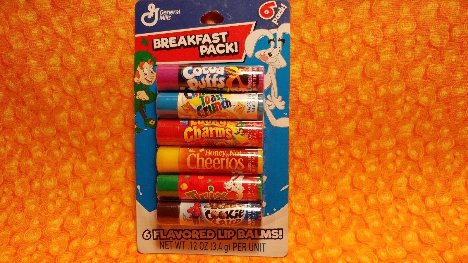 GENERAL MILLS BREAKFAST PACK LIP BALM --- 6 PACK --- NEW IN PACKAGE | eBay
