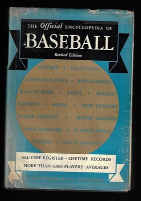 1956 Encyclopedia of Baseball Revised Edition, HB & DJ - Hardback NM ...