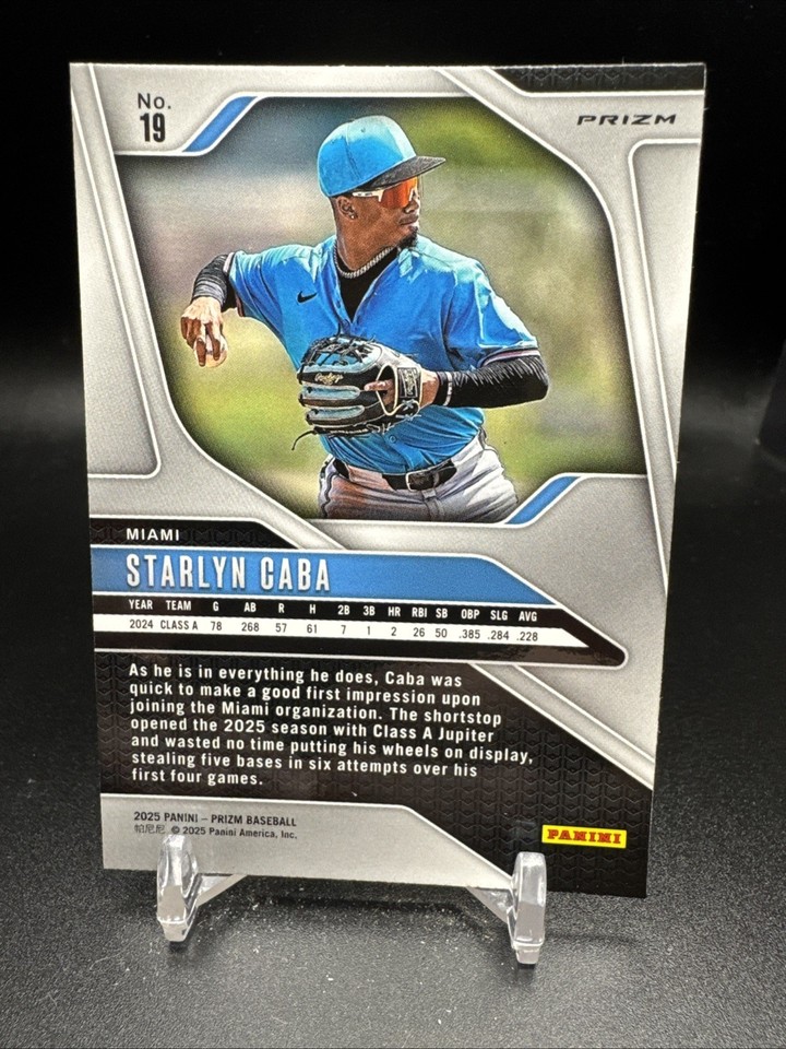 2025 Panini Prizm Baseball Card Silver Prizm #19 Starlyn Caba | eBay
