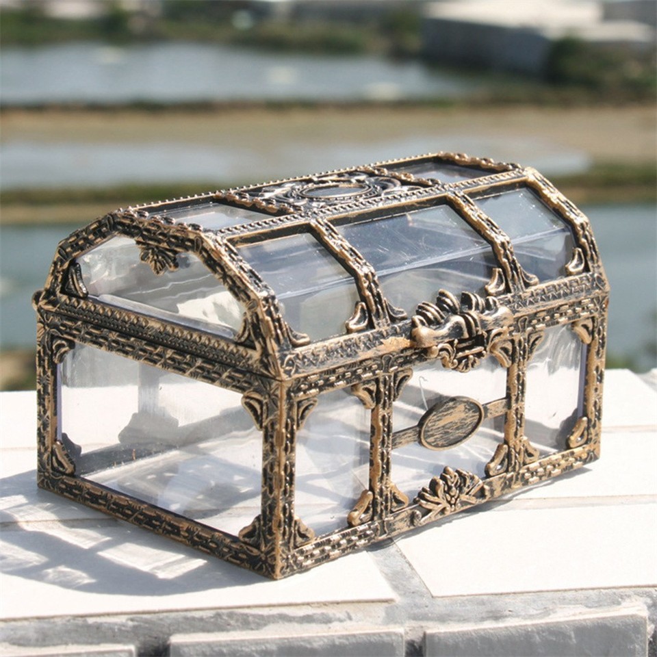For Crystal Gems Collection Treasure Box Keepsake 10.5x8x6.5cm Plastic ...