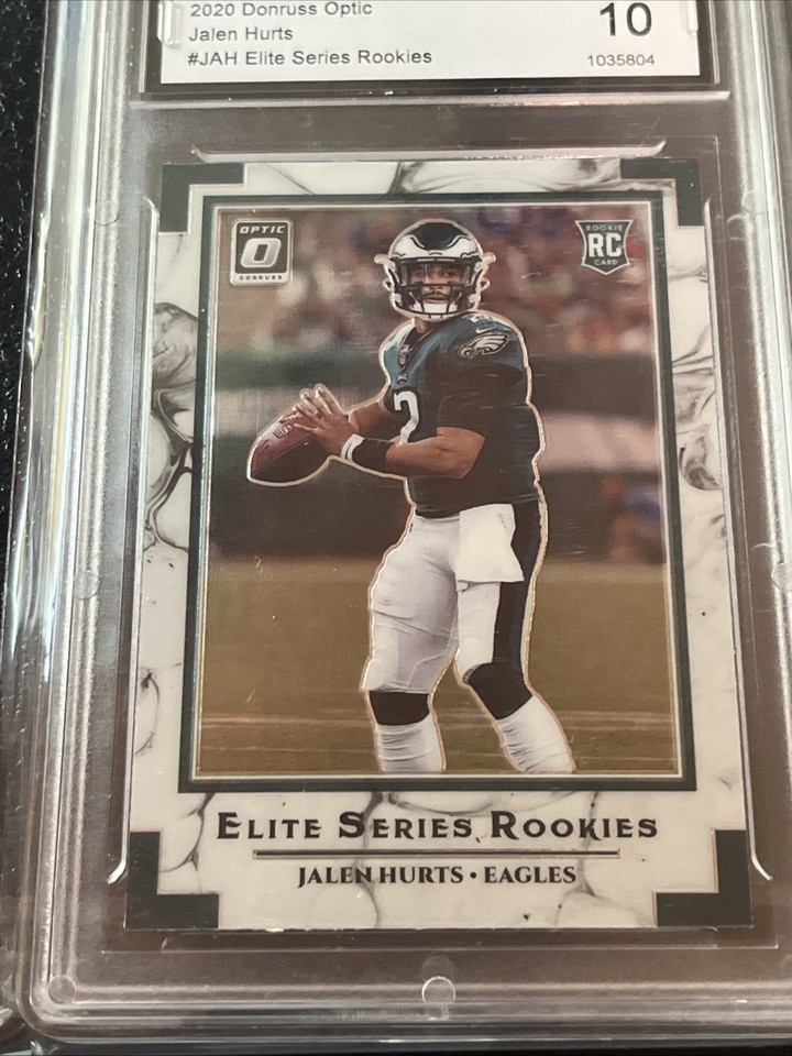 2020 JALEN HURTS DONRUSS OPTIC ELITE SERIES ROOKIE RC GEM 10 MINT ...