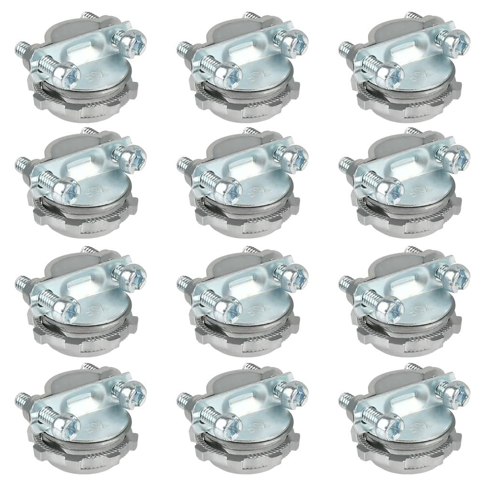 OTYMIOW 12Pcs 1/2Inch Clamp Type Connector, Clamp Type Cable Connectors ...