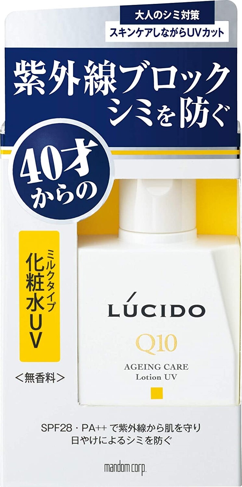 mandom LUCIDO Aging Care Lotion UV 100ml Men's UV block milky type Q10 | eBay