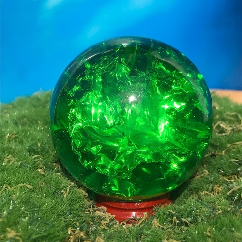 161G Natural Titanium Rainbow Quartz Ball Crystal Sphere Mineral ...