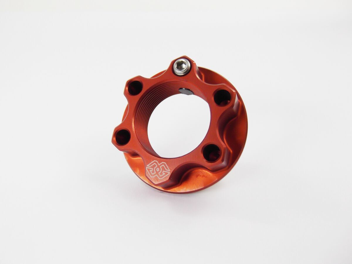 Gilles Tooling Motorcycle Motorbike ACMA Top Yoke Aluminium Nut Red ...