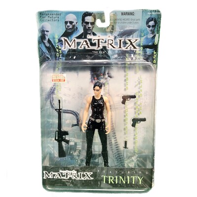 The Matrix Trilogy "Trinity" Figure 1999 Vintage 90s Damaged Box Figure ...